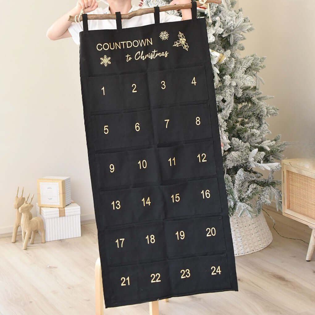 Advent Calendar - Deluxe Gold Embroidered - Chain Valley Gifts