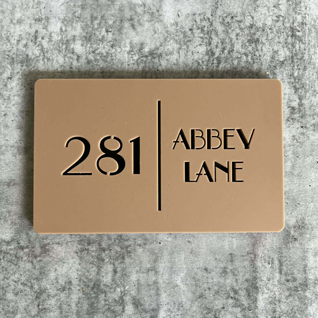 3D Street Number Sign - Chain Valley Gifts