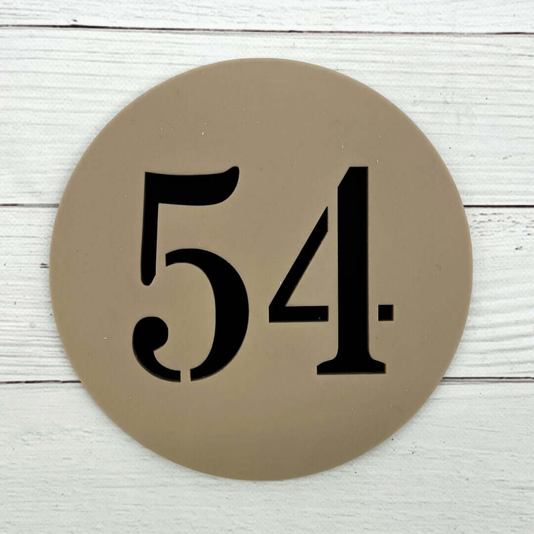 3D Round Large Number Sign - Chain Valley Gifts