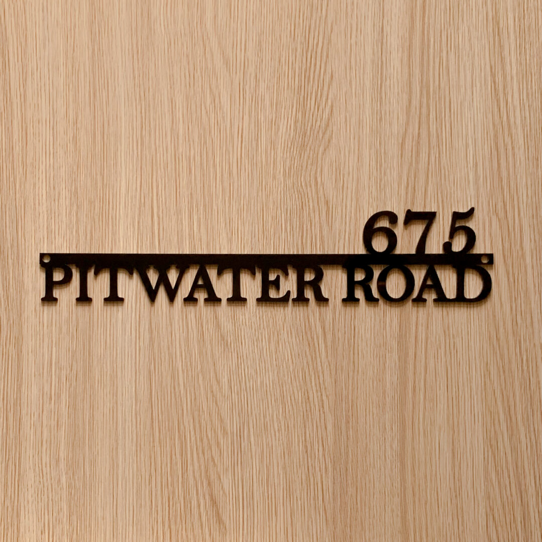 Laser Cut Street Name & Number - Chain Valley Gifts