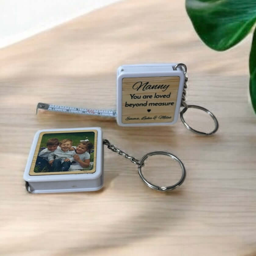 Tape Measure Keyring with Photo - Chain Valley Gifts