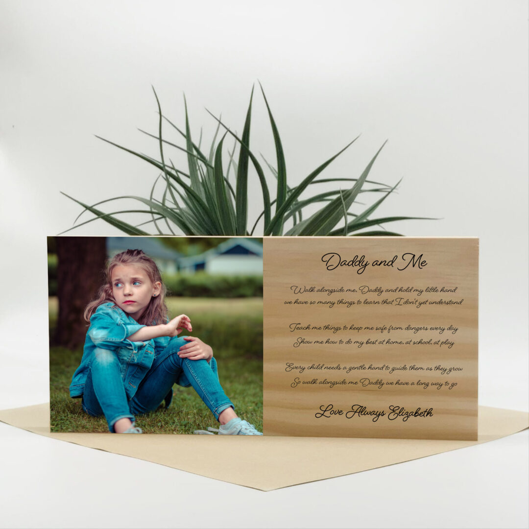Walk Alongside Me Daddy Block - Chain Valley Gifts