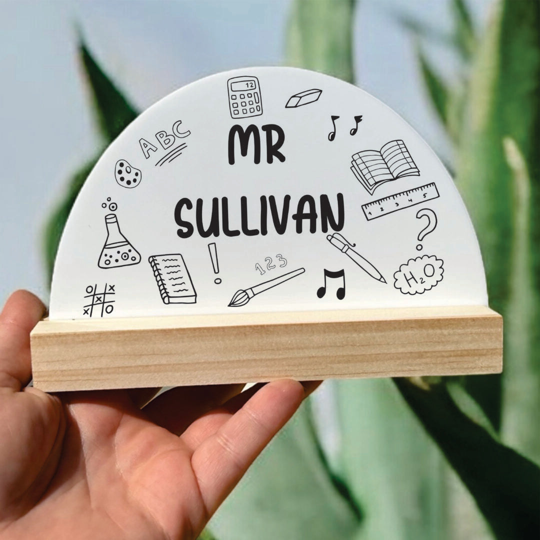 Free Standing Desk Sign - Mono - Chain Valley Gifts