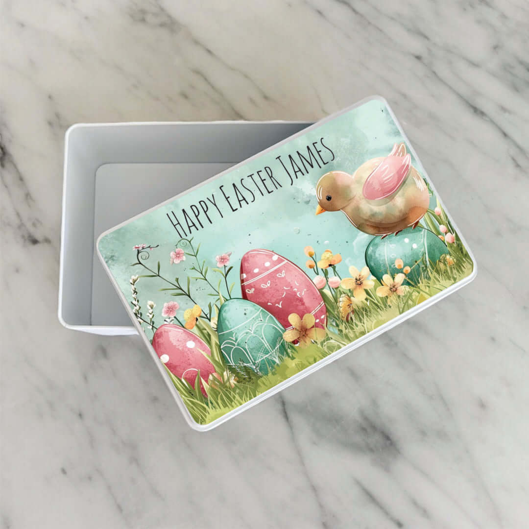 Easter Tin - Eggs & Chick - Chain Valley Gifts