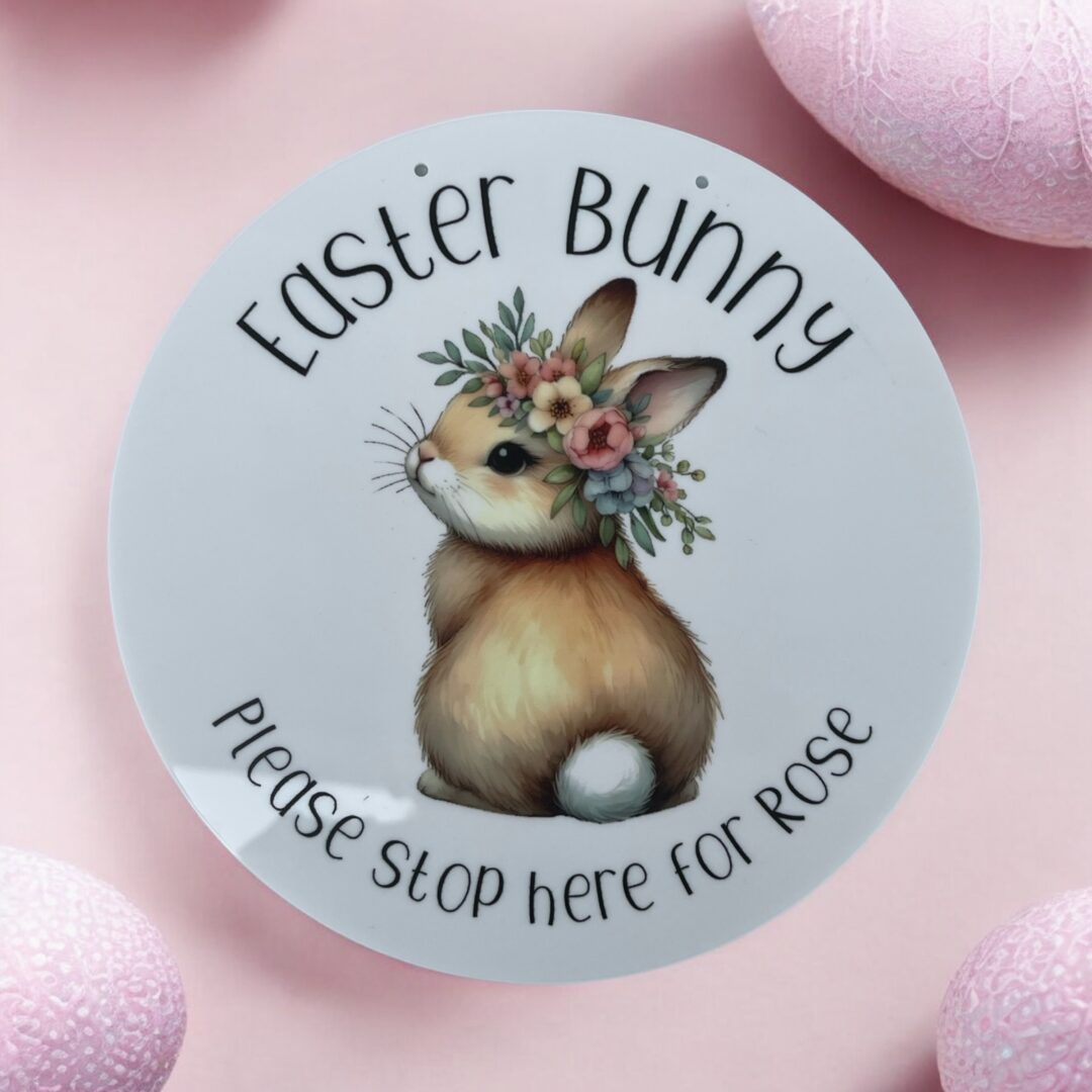 Easter Bunny Sign - Sitting Bunny - Chain Valley Gifts