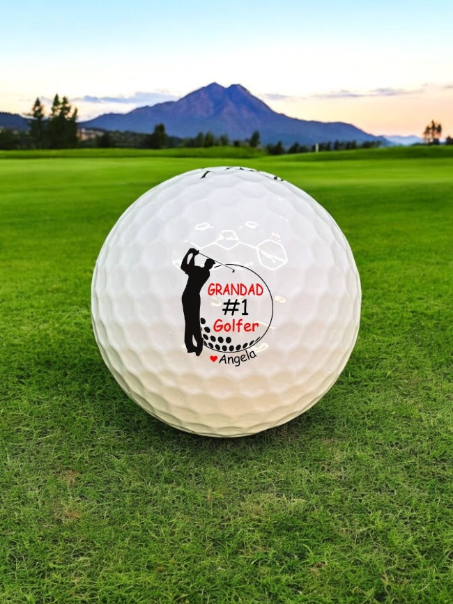 #1 Golfer - Set of Three Golf Balls - Chain Valley Gifts