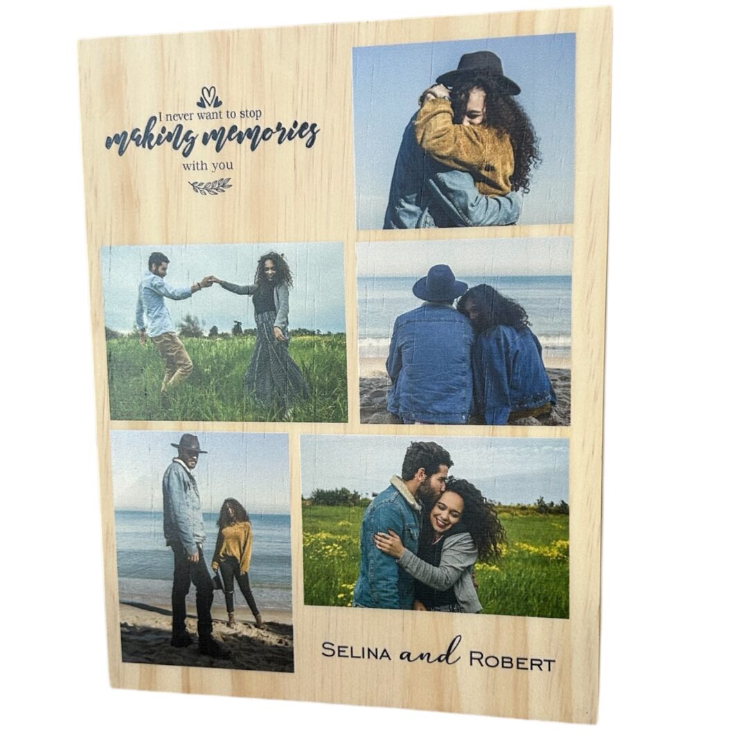 Five Photo Collage Block - Chain Valley Gifts