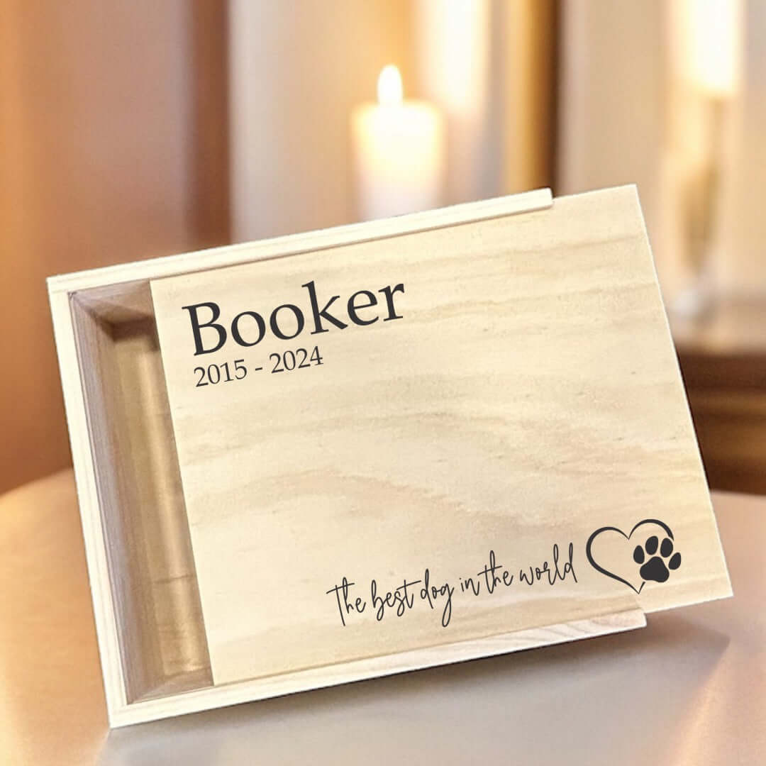 Simple Name Pet Memorial Box - Chain Valley Gifts